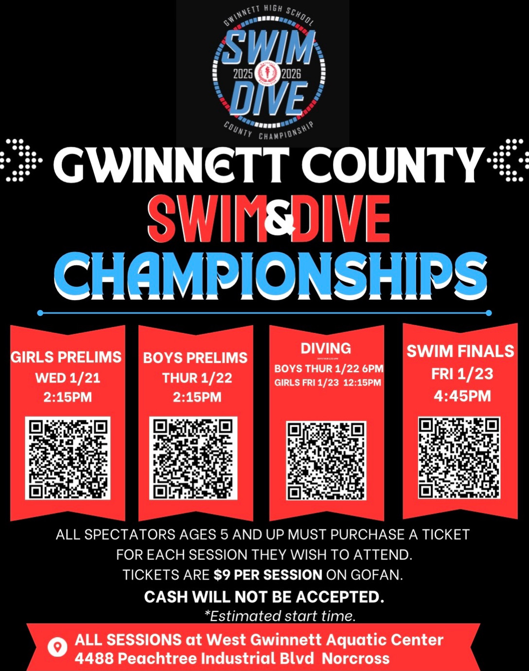 Meet Information - Gwinnett County Swim and Dive Booster Club