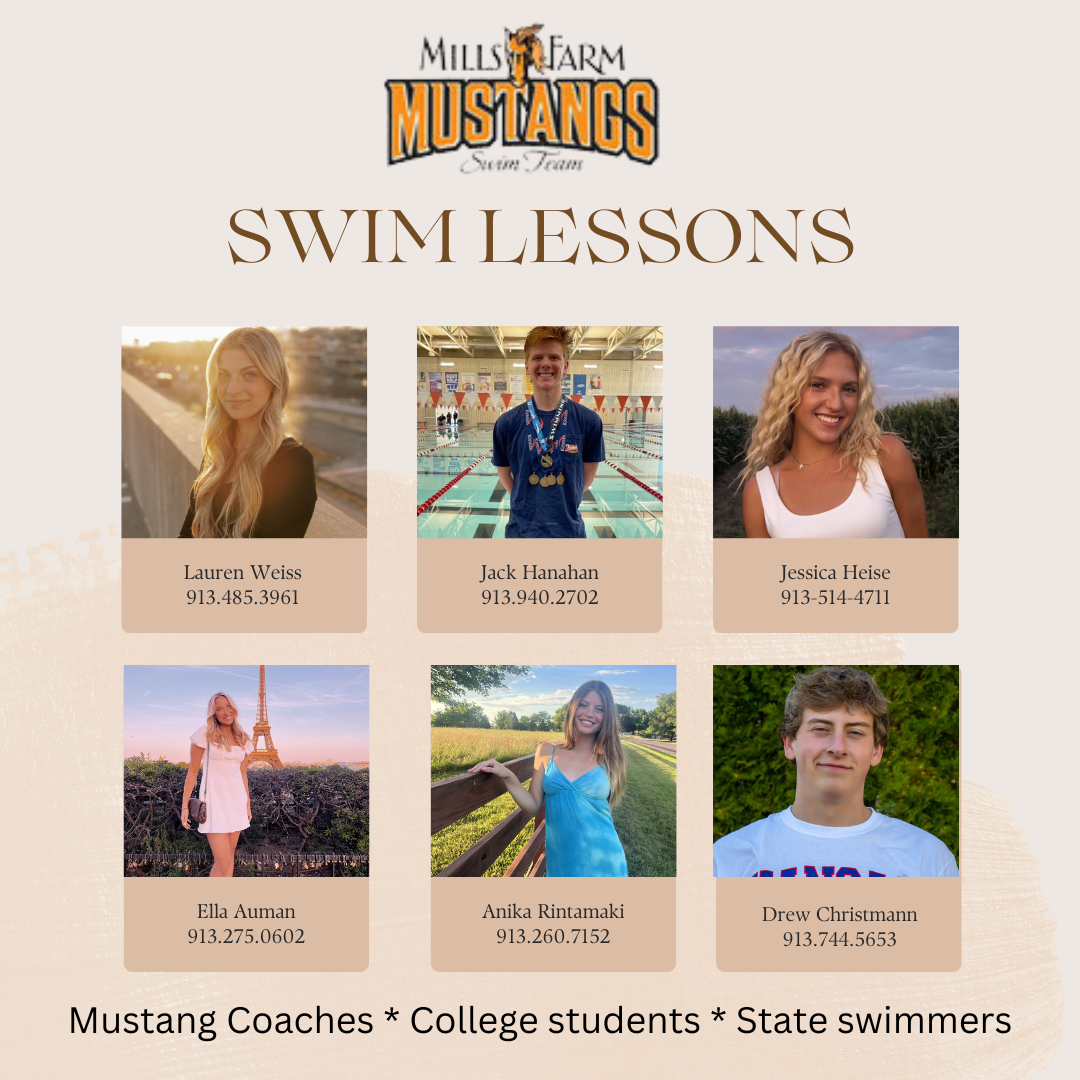 Swim Lessons - Mills Farm Mustangs