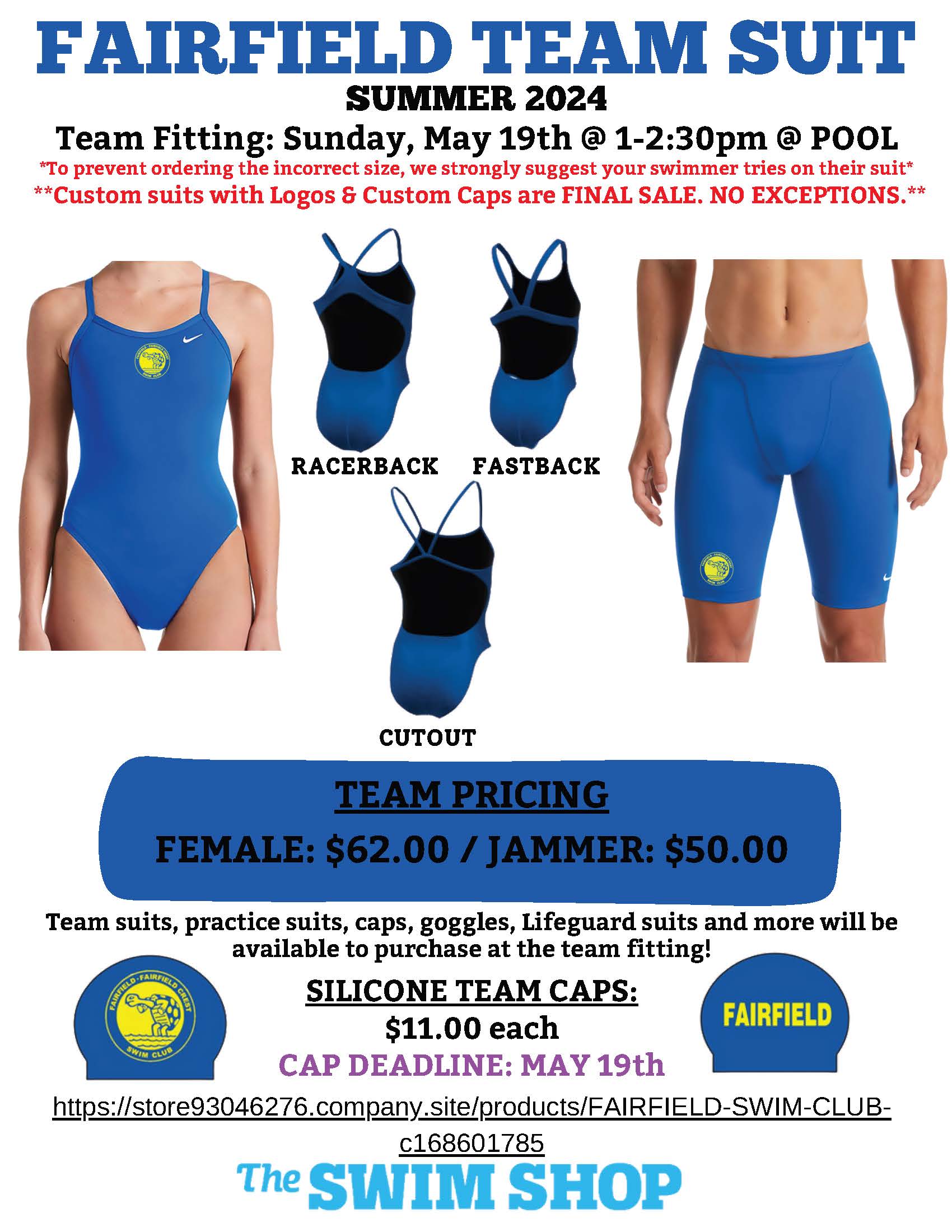 Equipment - Fairfield-Fairfield Crest Swim Team