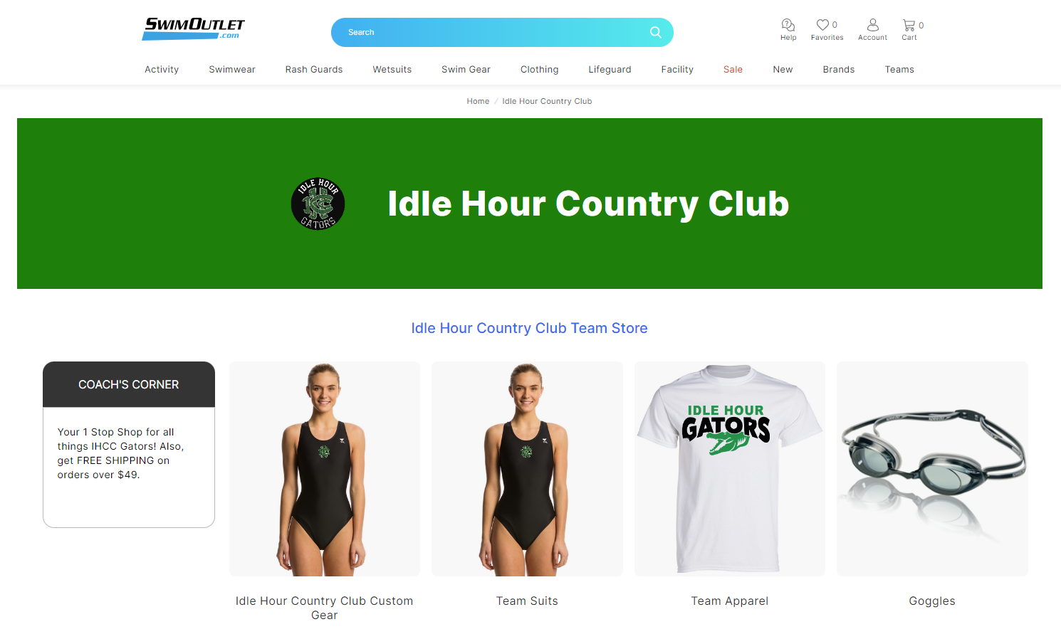 Team Store - Idle Hour Country Club