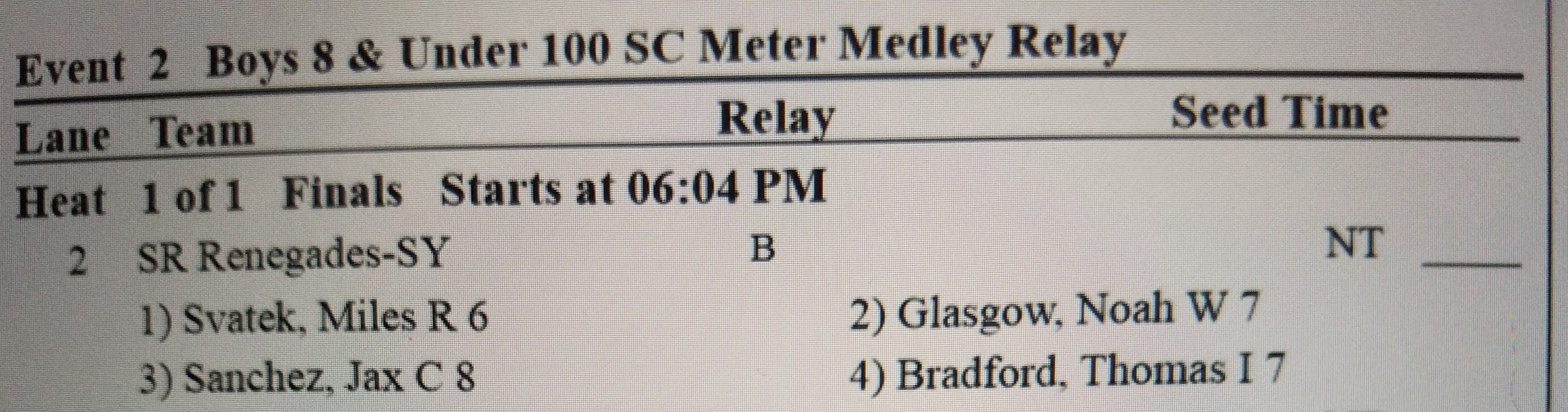 Swim Meet 101 - Sonoma Ranch Renegades