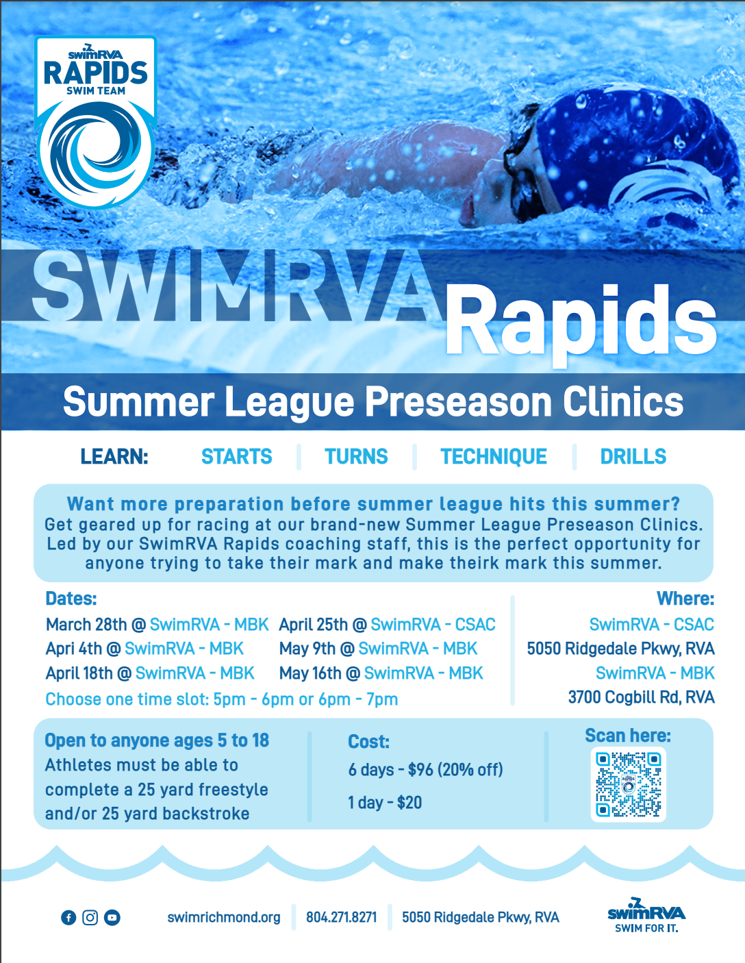 Swim Team Prep Options - Chesterfield Aquatic League